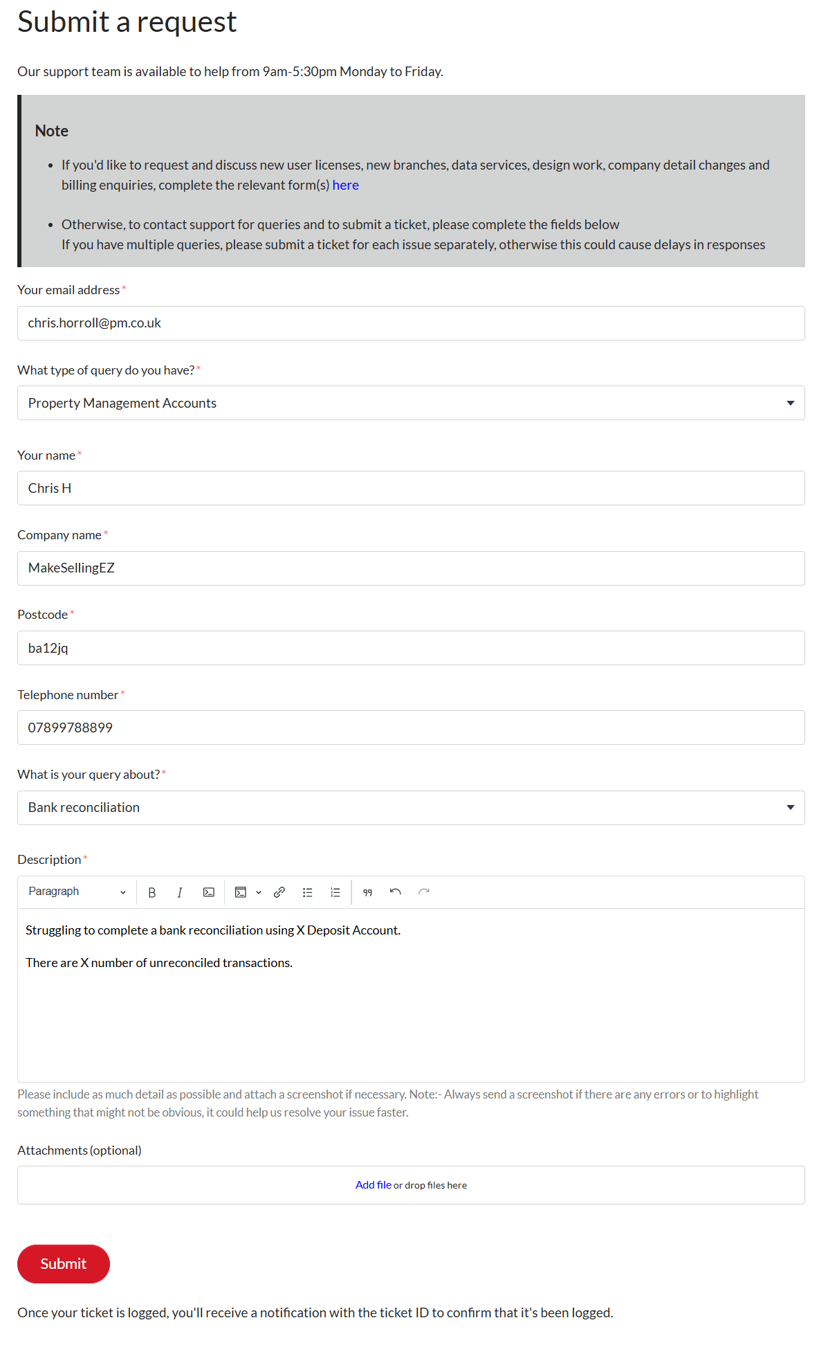 Submitting and tracking support tickets – Jupix